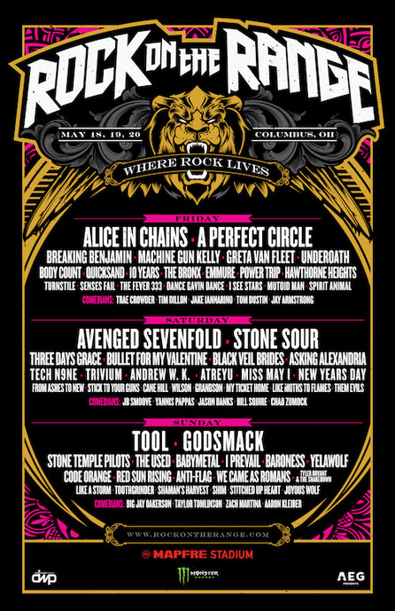 Daily Band Lineups Announced For 12th Annual Rock On The Range – Music ...