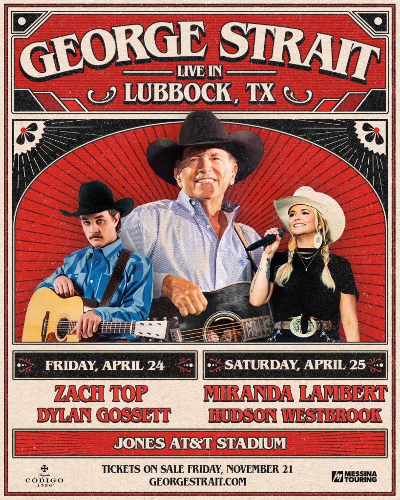 GEORGE STRAIT ADDS SECOND SHOW IN LUBBOCK, TXDUE TO OVERWHELMING DEMAND ...