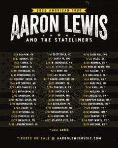 AARON LEWIS ANNOUNCES 2026 AMERICAN TOUR – Music Matters Magazine
